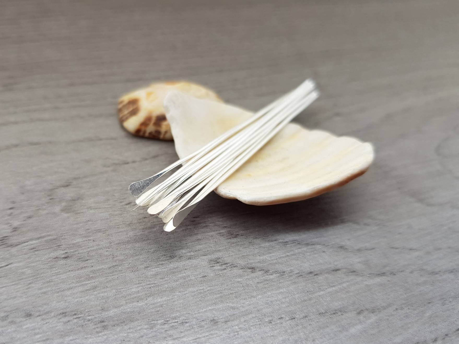 20g Sterling Silver Paddle Pins 10 Pieces Jewellery | Etsy