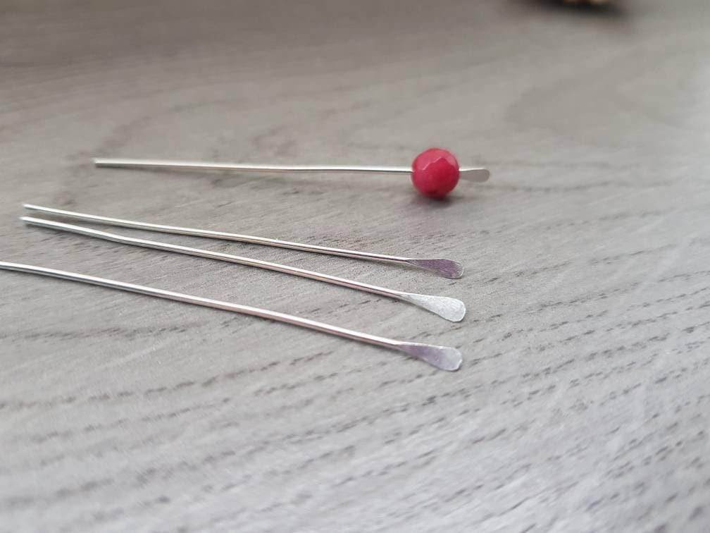 20g Sterling Silver Paddle Pins | 10 Pieces | Jewellery Components - Etsy