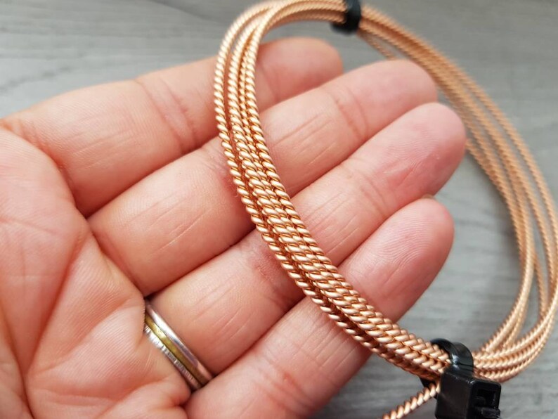 18g Twisted Bronze Wire Bare Bronze Wire 5 Ft Lengths - Etsy UK