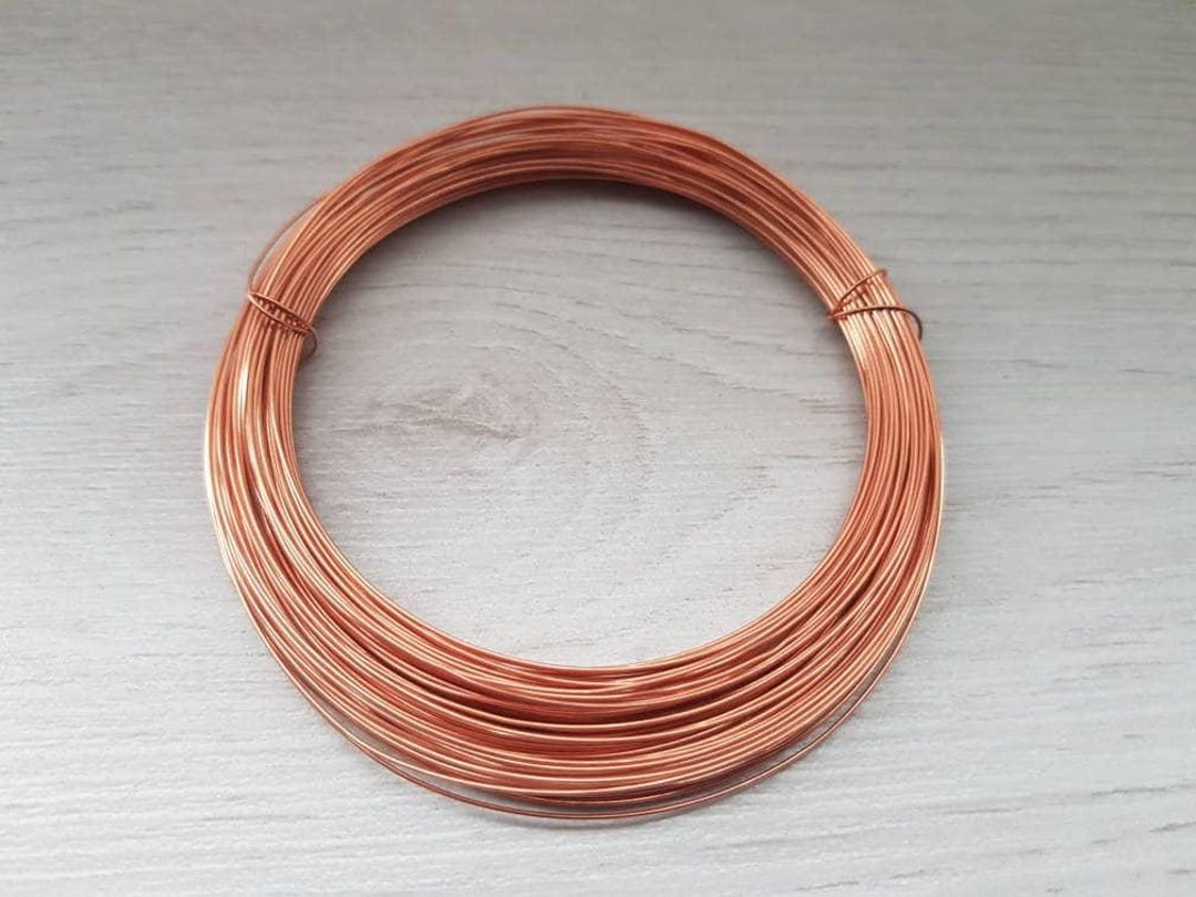 22g (0.6mm) Bare Copper Round Wire | Dead Soft Wire | 10 Metres - Etsy