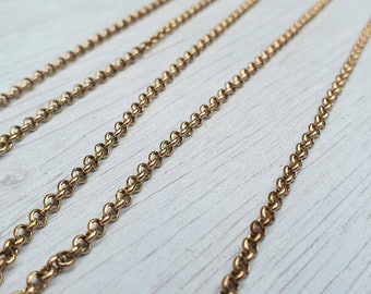 Cube Box Chain Link Square Chain Raw Brass Chain Tiny - Etsy