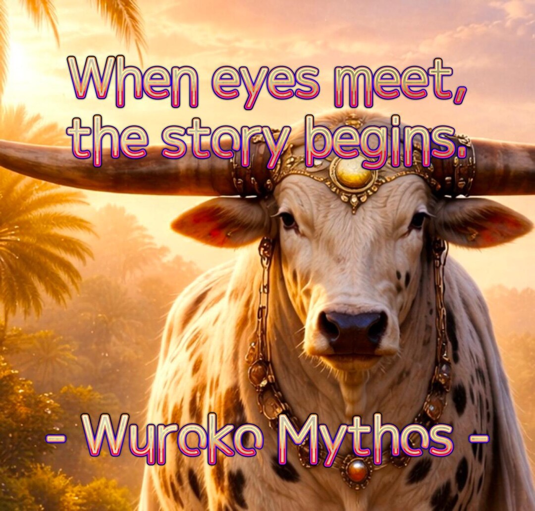 Wuroko Mythos: White Bull of the Oasis — Echo of the Desert God ...