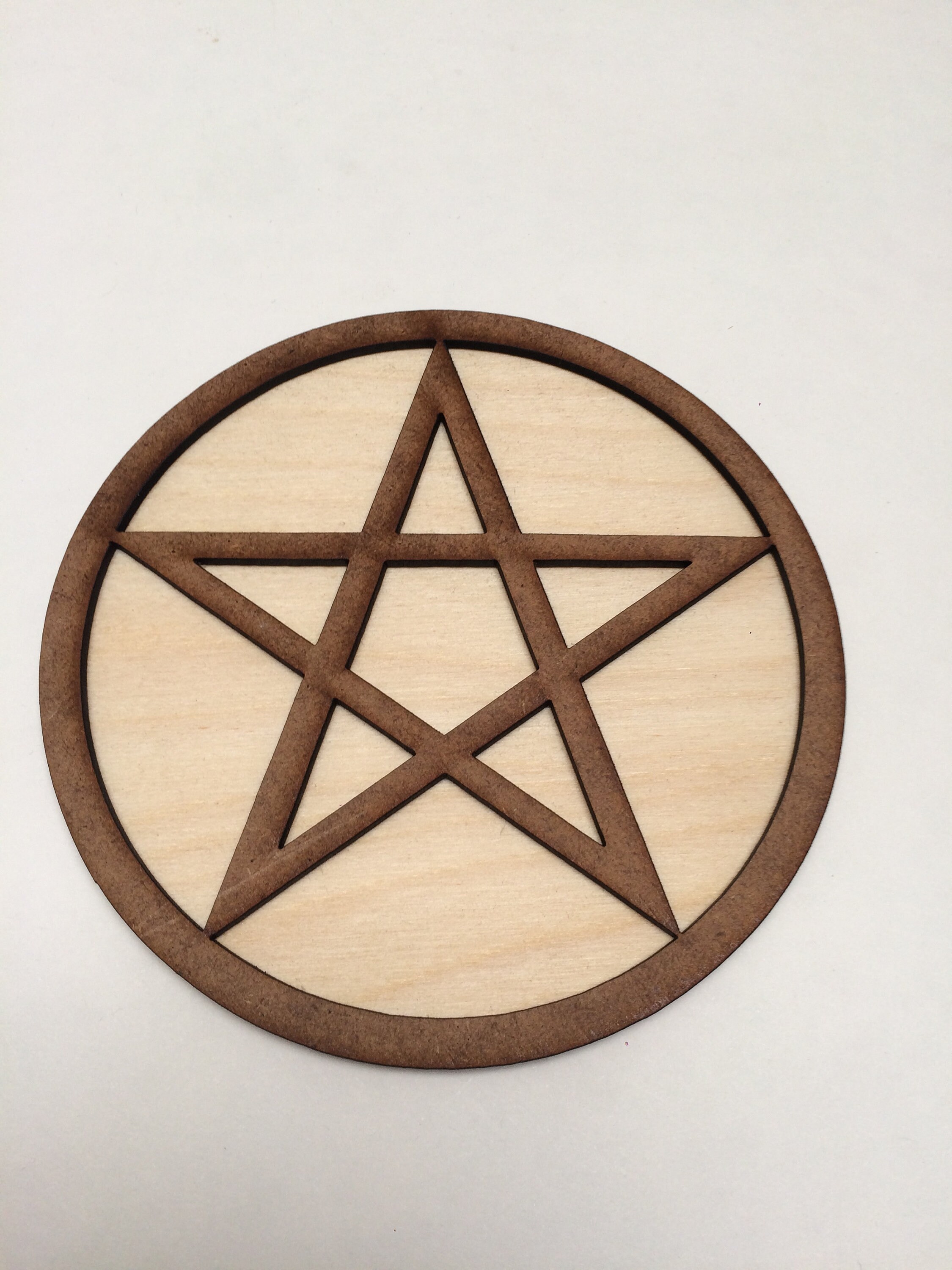 Pentagram Pentakel altaartegel Wiccan Wicca houten plaat paten - Etsy ...