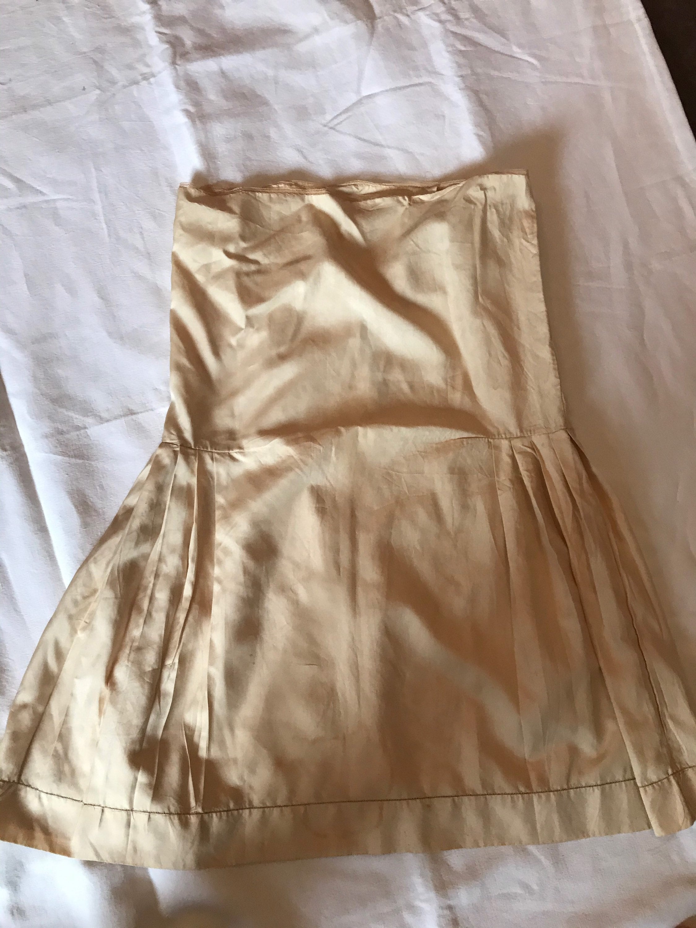 Vintage Silk and Lace Strapless Under Dress/slip/petticoat | Etsy