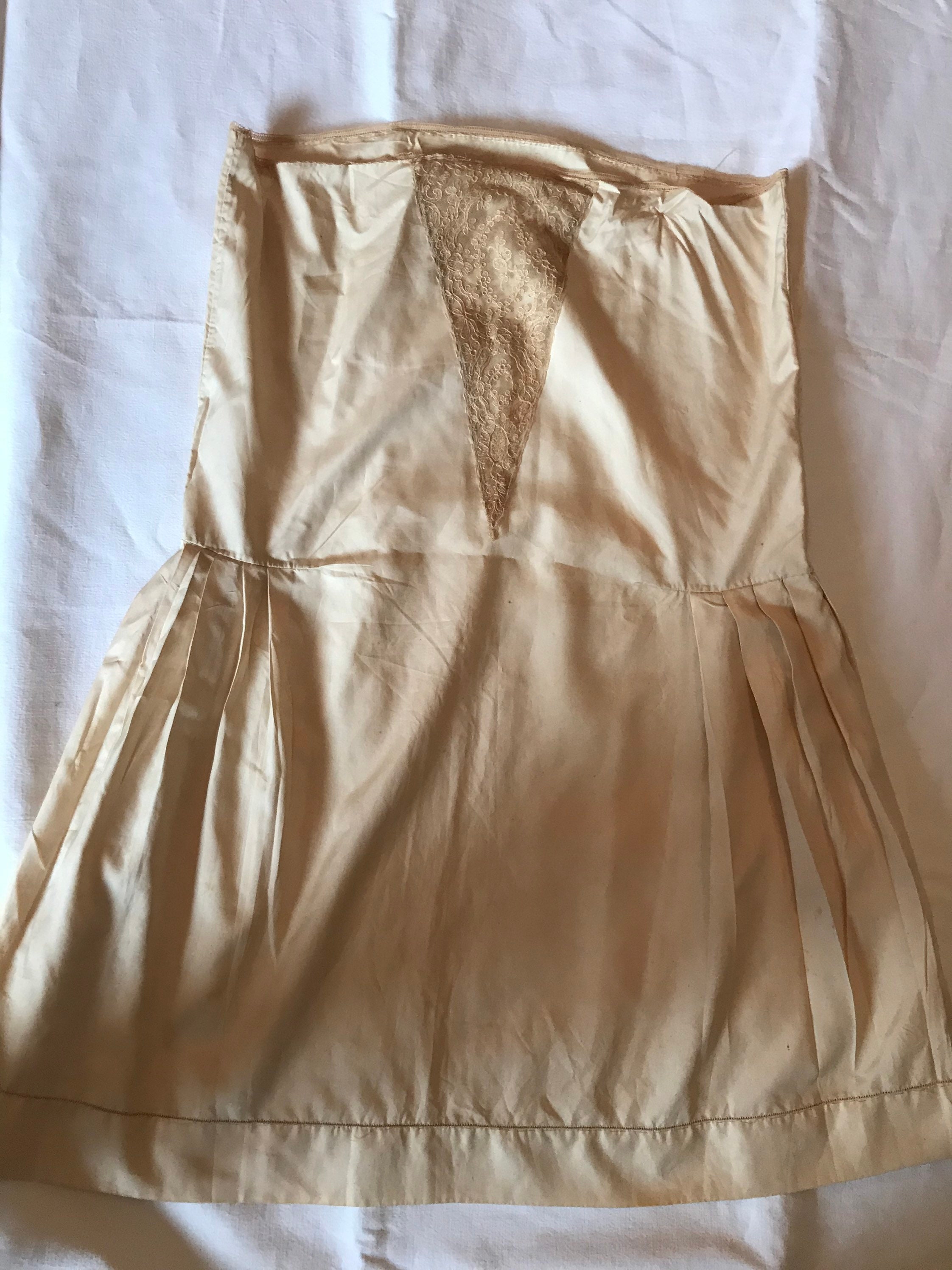 Vintage Silk and Lace Strapless Under Dress/slip/petticoat | Etsy
