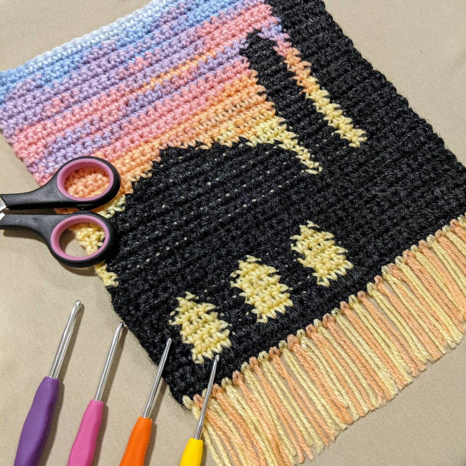 CROCHET PATTERN Masjid Wall Hanging Crochet Mosque Islamic Wall Hanging ...