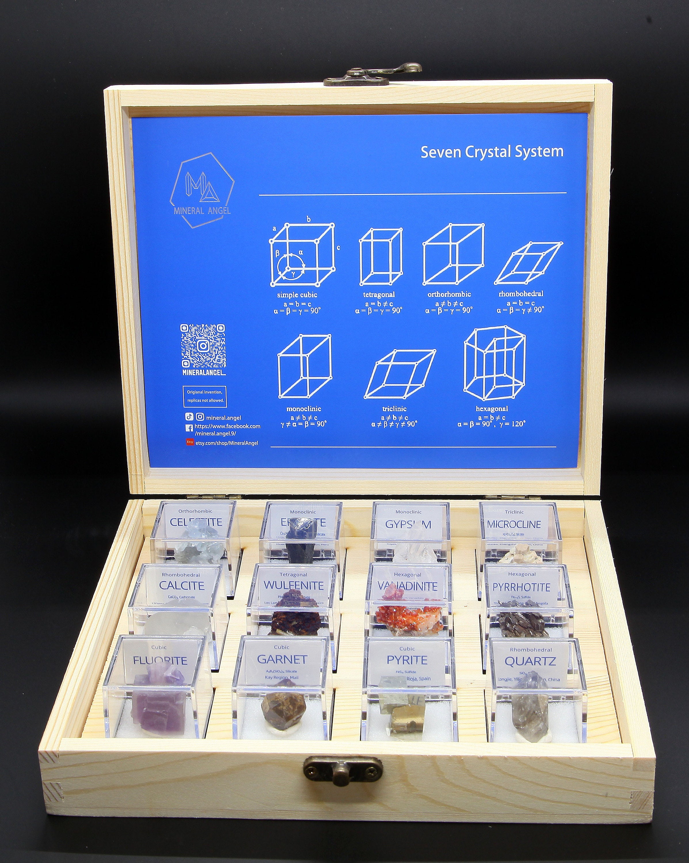 Mineralogy Education Systematic Mineral Thumbnail Specimen Collection ...