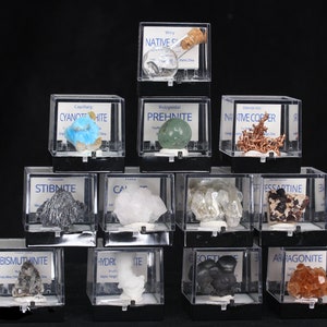 Mineralogy Education Systematic Mineral Thumbnail Specimen Collection ...