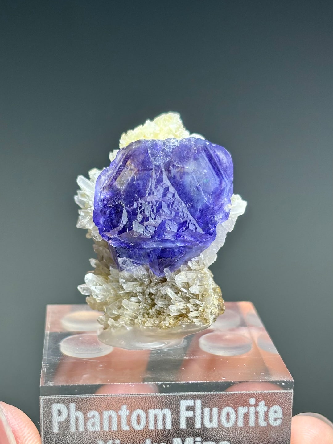 Alien Eye Fluorite With Purple Phantom Windowing From Yindu, Inner ...