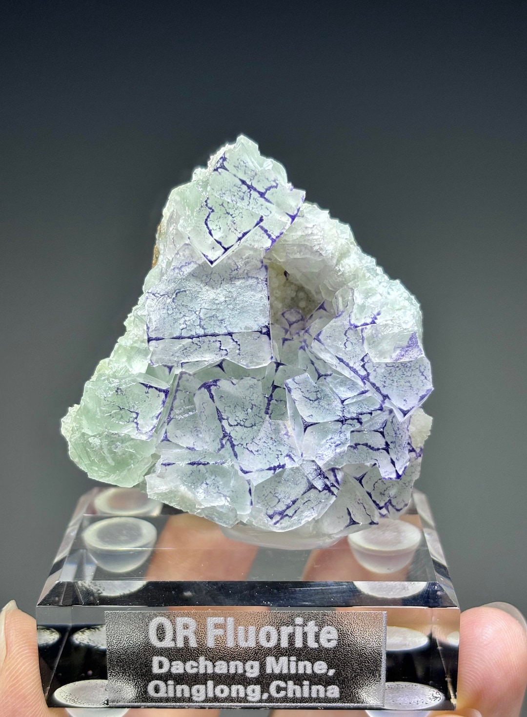 Fluorite Raw Mineral Specimen With QR Code Formations From Guizhou, China - Etsy