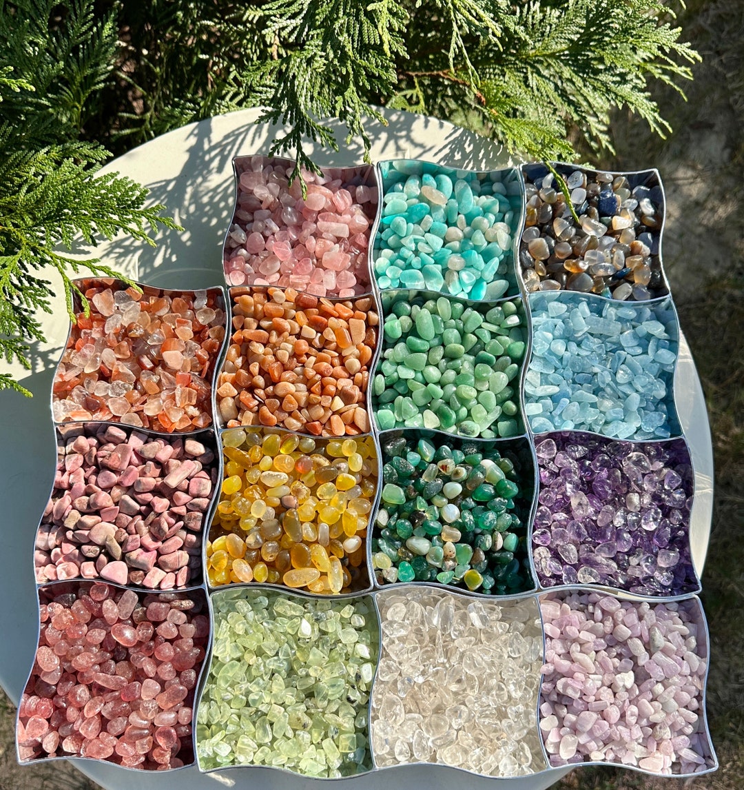 1KG Lot Natural Crystal Chips Gemstone Tumbles Bulk / Crystal Chips ...
