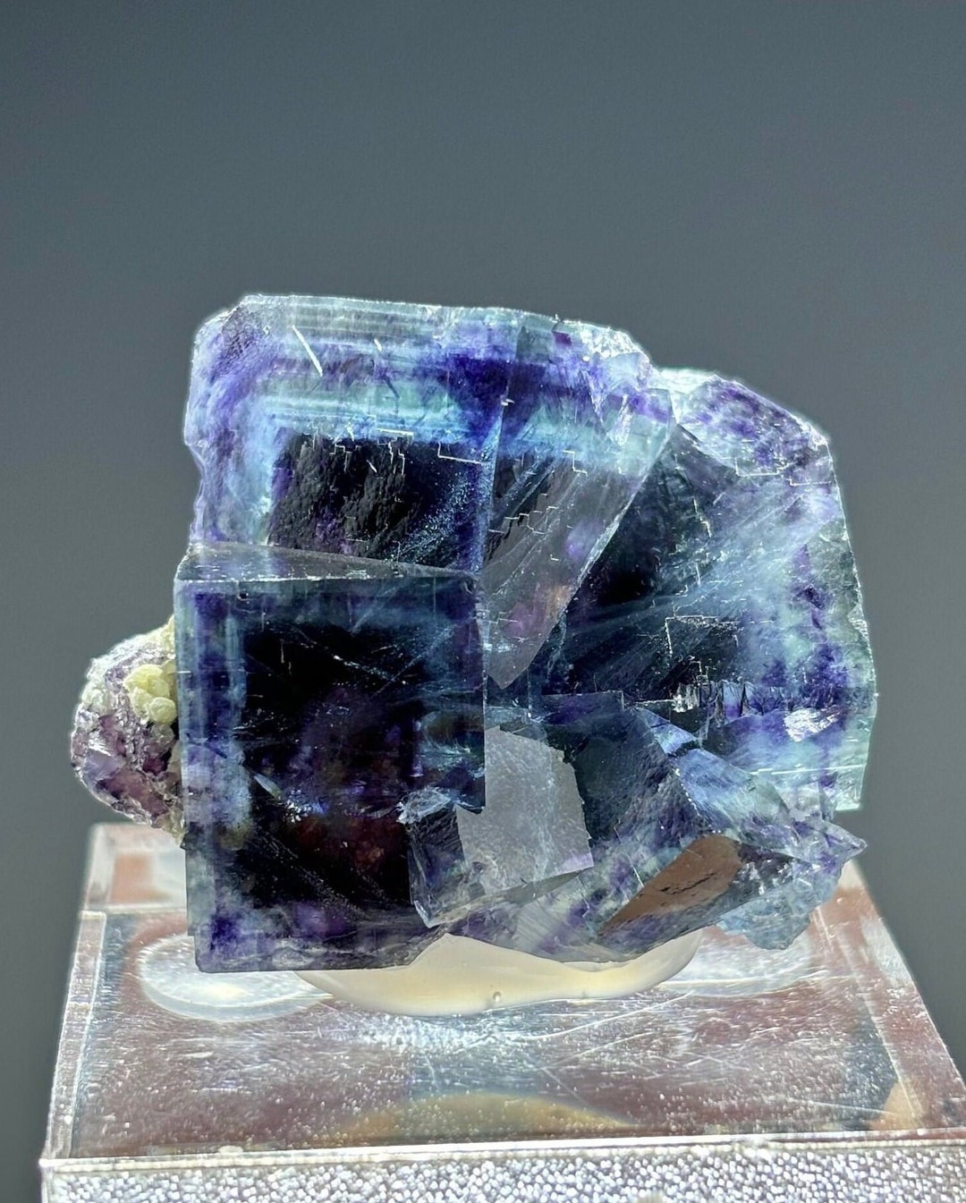 Fluorite With Purple Phantom Windowing From Yindu, Inner Mongolia - Etsy