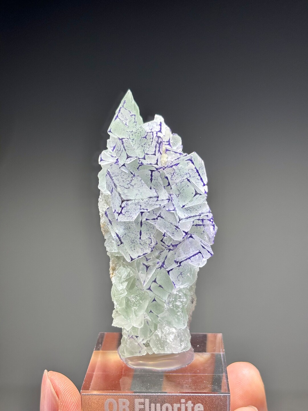 Fluorite Raw Mineral Specimen With QR Code Formations From Guizhou ...