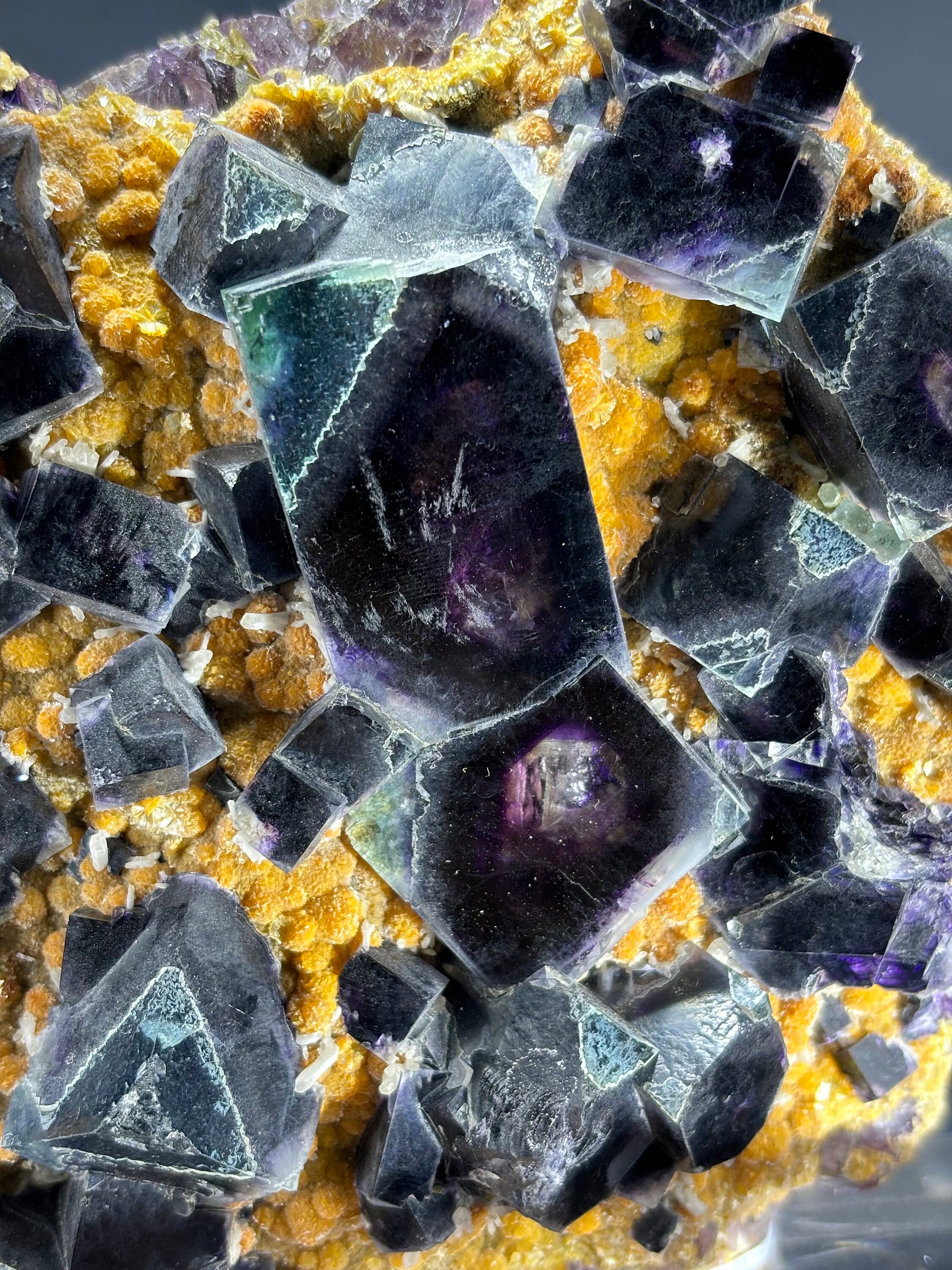 Fluorite Cubic Formation With Purple Phantom From Yindu, Inner Mongolia ...