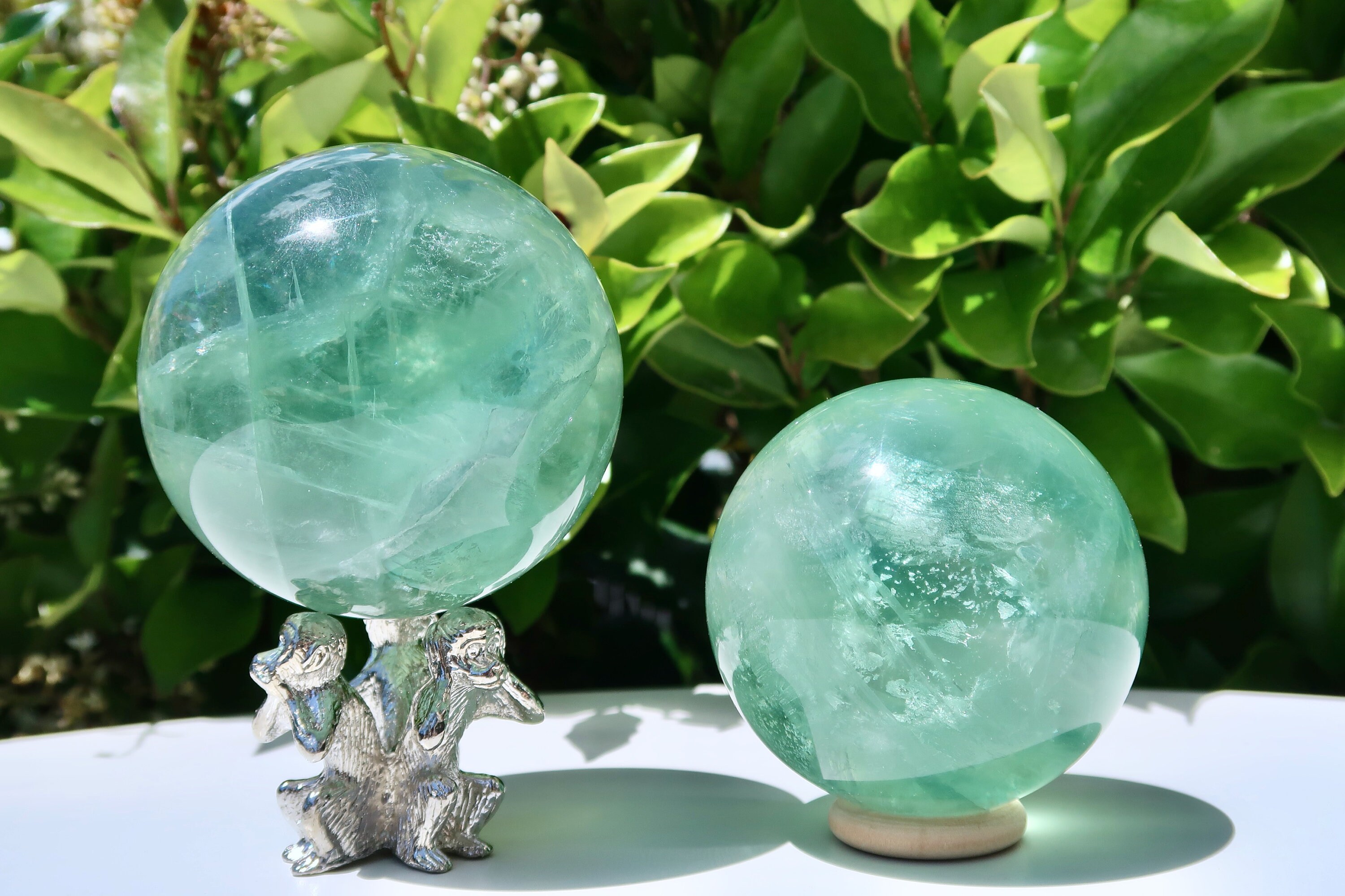Wholesale 1KG Lot Green Fluorite Sphere Grade AAA / Crystal Carving ...