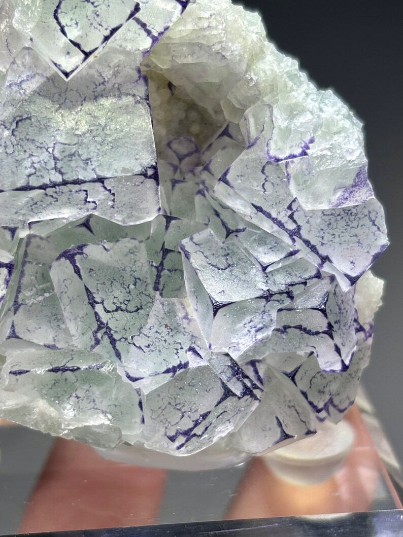 Fluorite Raw Mineral Specimen With QR Code Formations From Guizhou ...