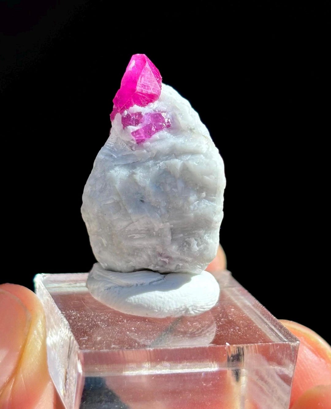 Ruby Specimen From Afghanistan in Marble Matrix / Raw Natural Crystal ...