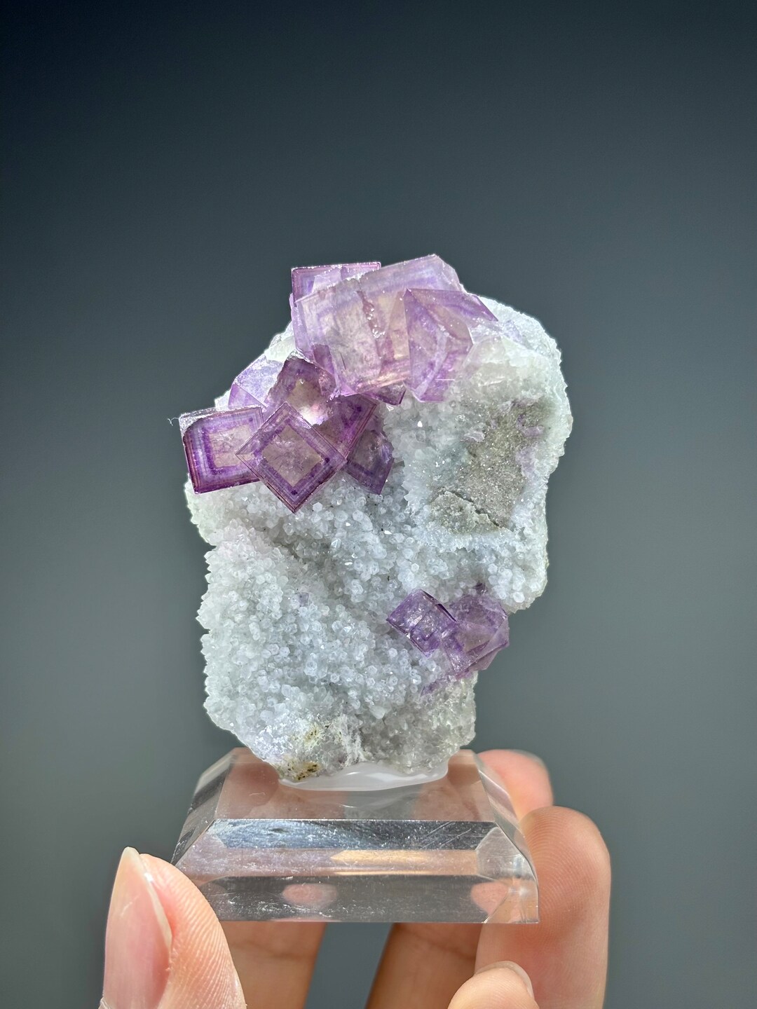 Purple Flourite Cubic Formation With Phantom Windowing From Yaogangxian ...