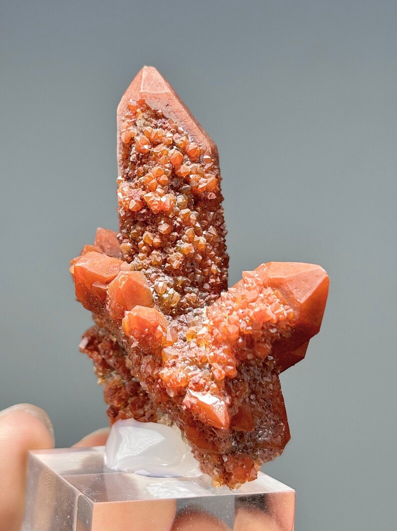 Red Quartz From Red Quartz From Tinjdad, Morocco / Raw Mineral Specimen ...
