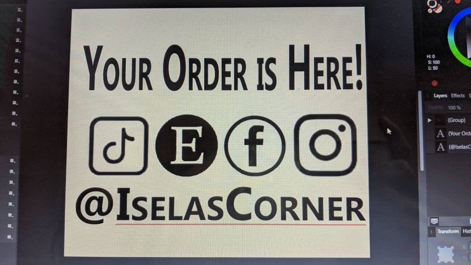 Your Order is Here Label Sticker - Custom Sticker 2.25in X 1.25in ...