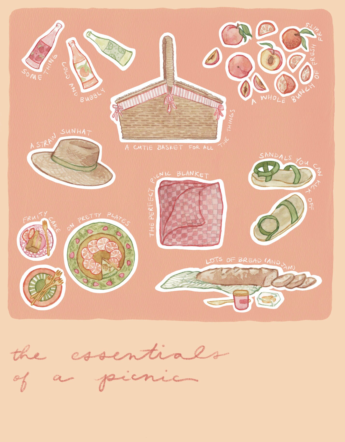 Picnic Poster Print - Etsy
