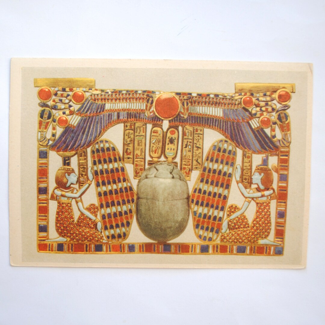 Rare-treasure of Tutankhamun Ancient Egypt Postcard 1930-40-egyptian ...