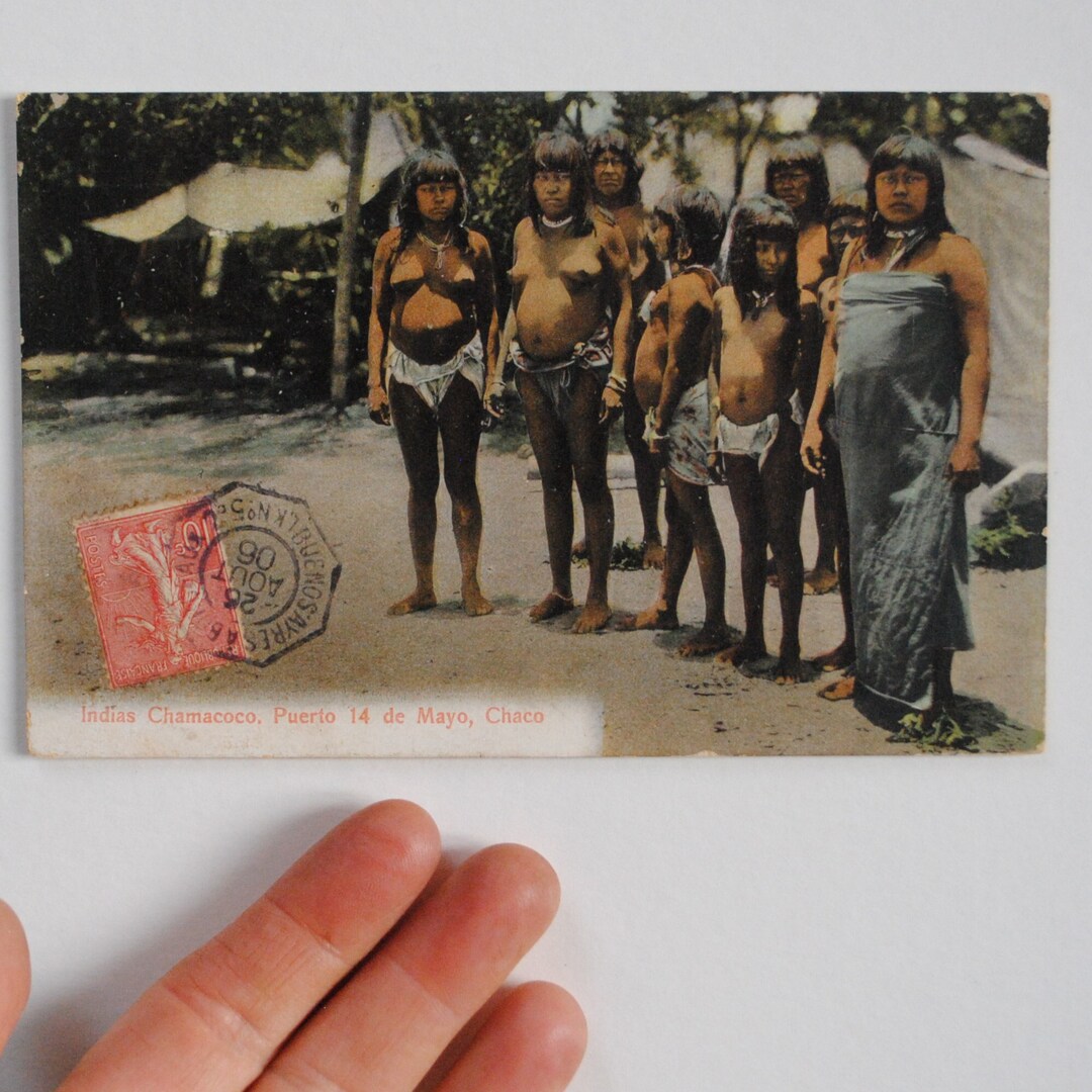 Rare South America Chamacoco Indian Tribe Portrait of Native Indian ...