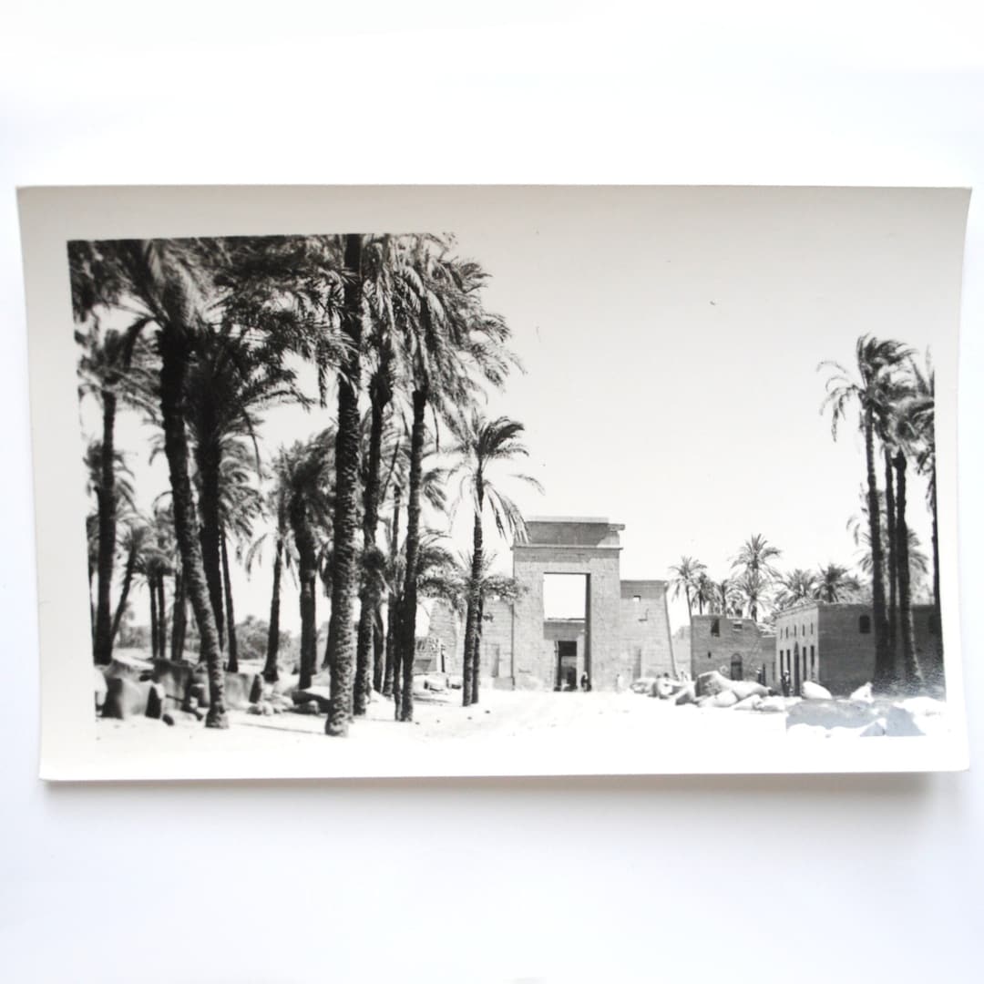 Egypt-karnak-temple of Khonsu and Avenue of the Sphinxes-old Postcard ...