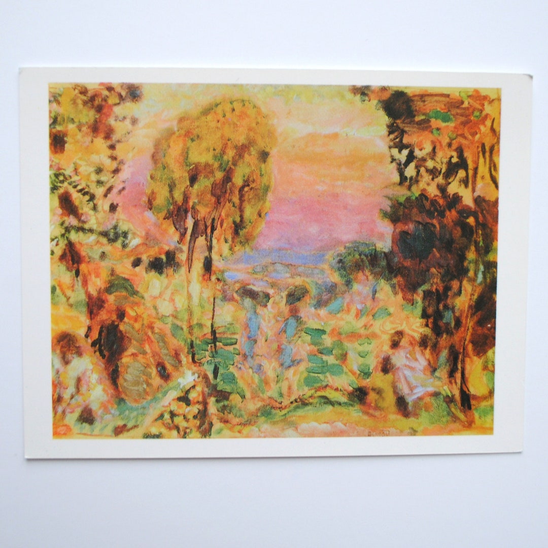 Pierre Bonnard / Purple Landscape / Vintage Postcard / Wall Art ...
