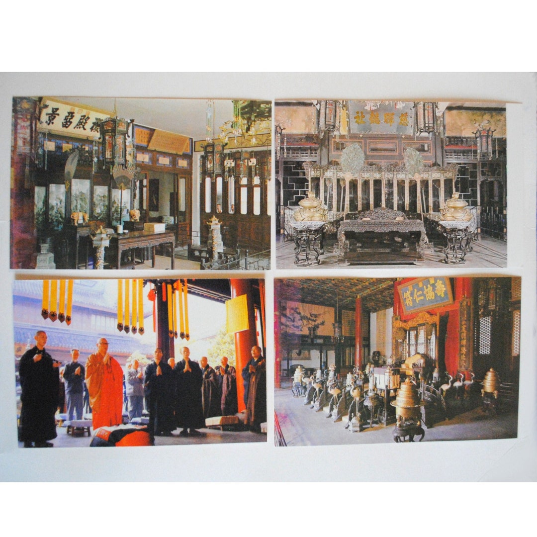 China-4 Vintage China Travel Postcards-běijĩng-jade Buddha - Etsy