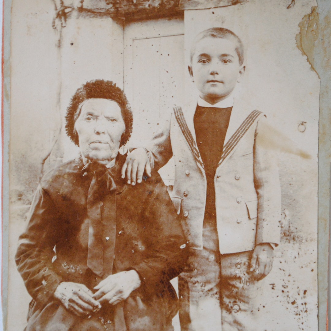 6 Old Portraits Family Photos Late 19s Early 20s-6 Antique Family ...