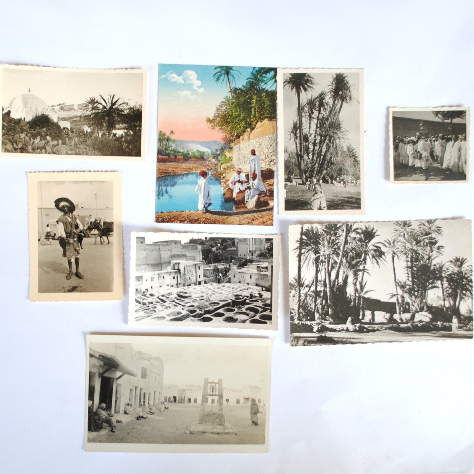 Algeria and Morocco / 6 Photos and 2 Old Postcards / Fez the | Etsy