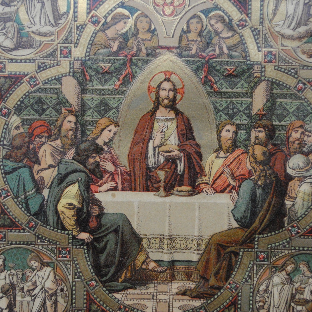 22 Vintage Religious Art Prints - Book Excerpts - Catholic Art Bundle ...