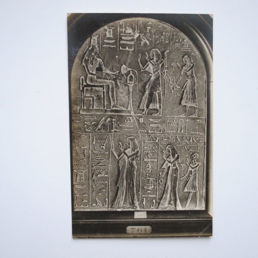 Egypt-ancient Postcard Postcard Egypt egyptian Wall Art stele With ...