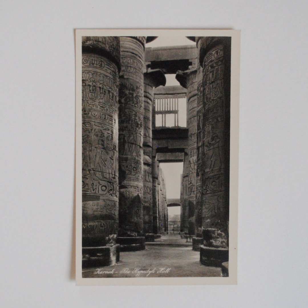 Egypt Karnak-old Postcard-lehnert and Landrock Ancient - Etsy