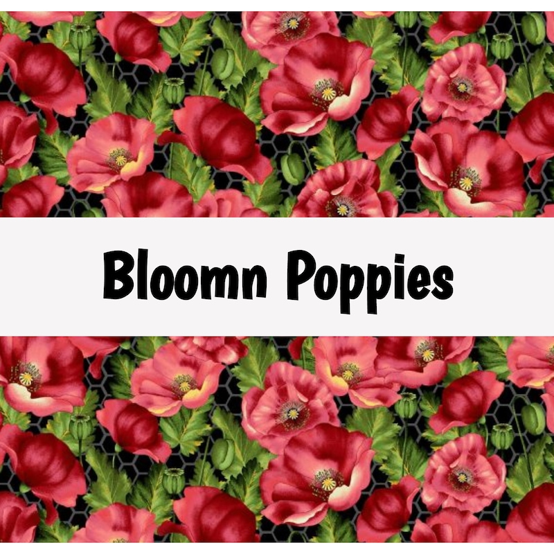 Poppy Fabric - Etsy