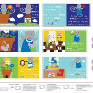 There's A Mouse in the House, Fabric Soft Book Panel, Huggable ...