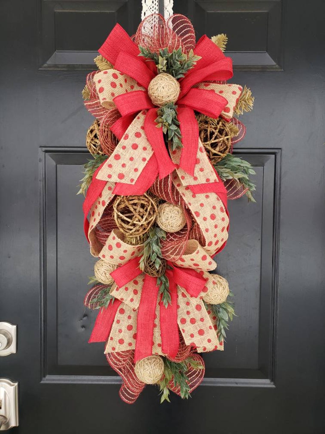 Swag, Spring Swag Front Door, Swag for Front Door, Summer Swag, Front ...
