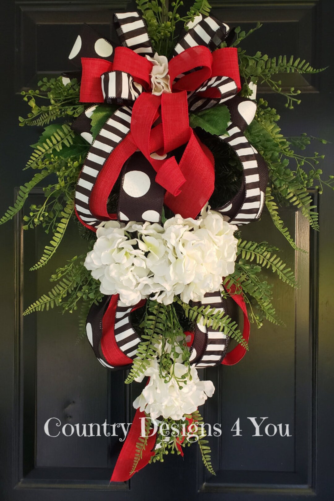 Hydrangea Swag, Everyday Swag, Everyday Swag Front Door, Swag for Front ...