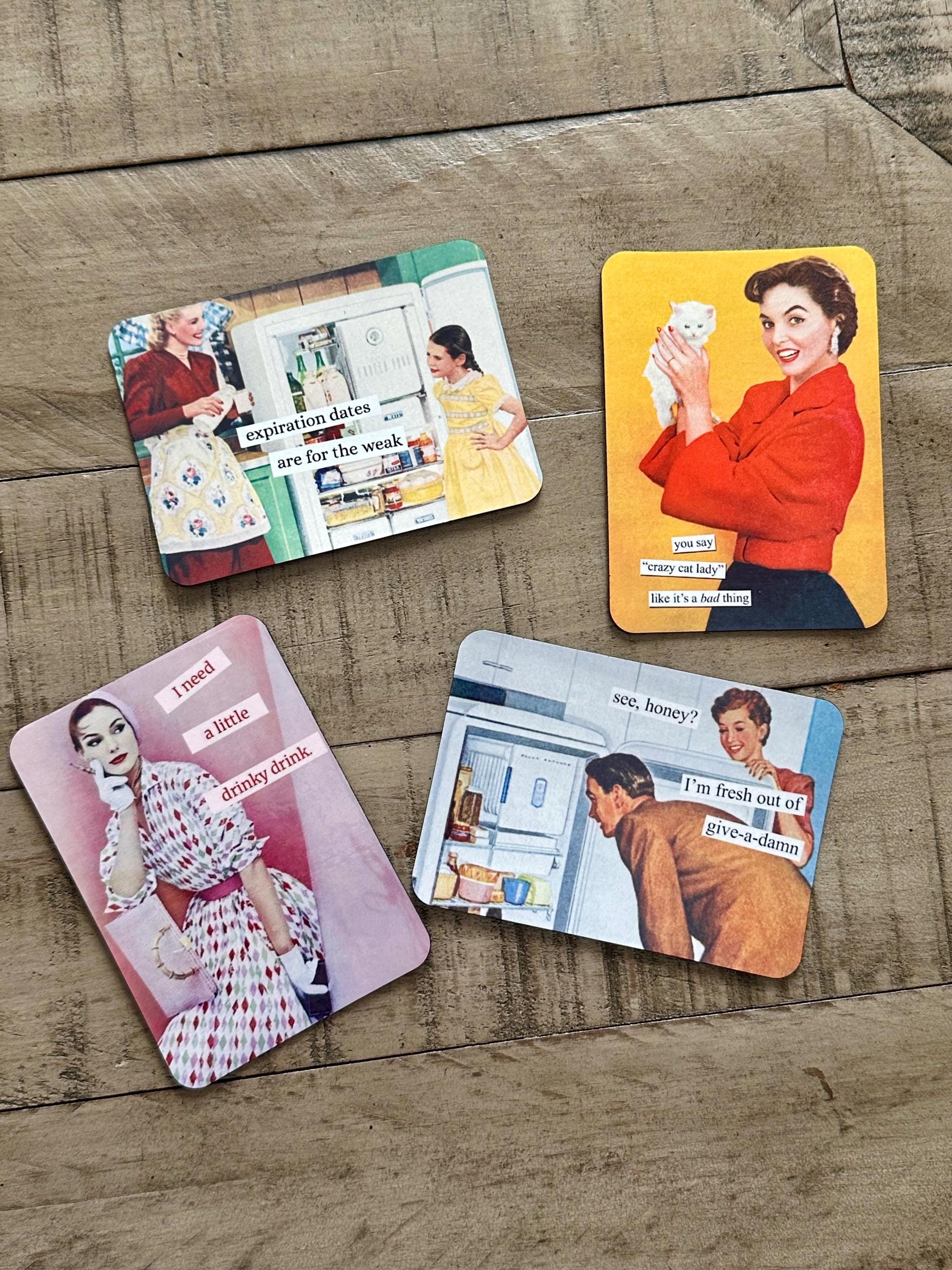 Anne Taintor Funny Kitchen Magnets, Sarcastic Retro Magnets - Etsy