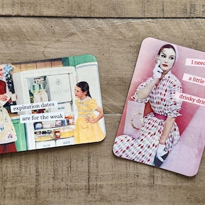 Anne Taintor Funny Kitchen Magnets, Sarcastic Retro Magnets - Etsy