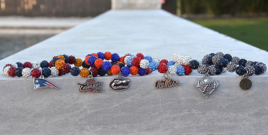 Sparkling Team Spirit Beaded Bracelets - Etsy