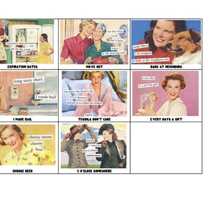 Anne Taintor Funny Kitchen Magnets, Sarcastic Retro Magnets - Etsy