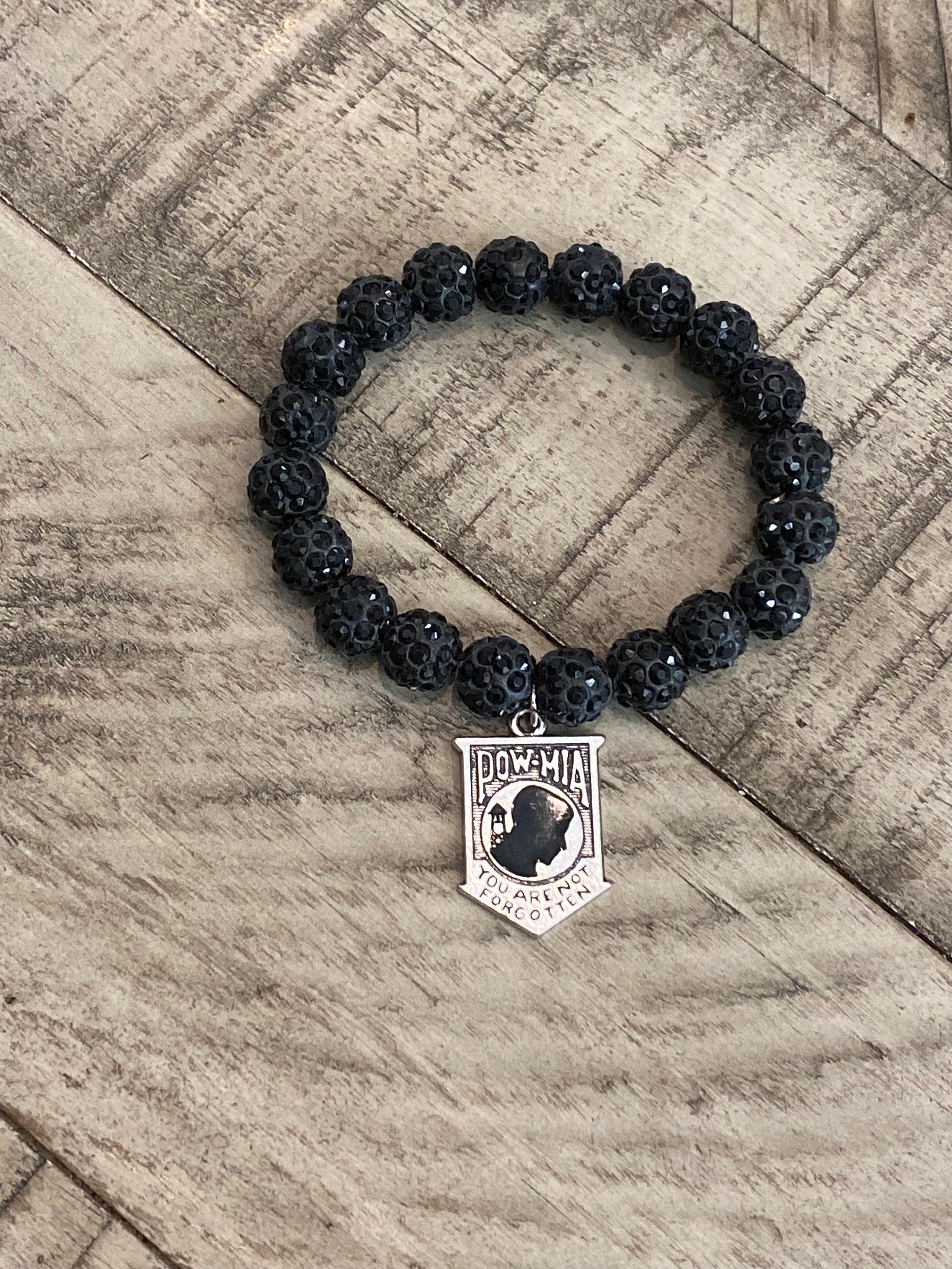 POW-MIA Prisoner of War Beaded Bracelet - Etsy