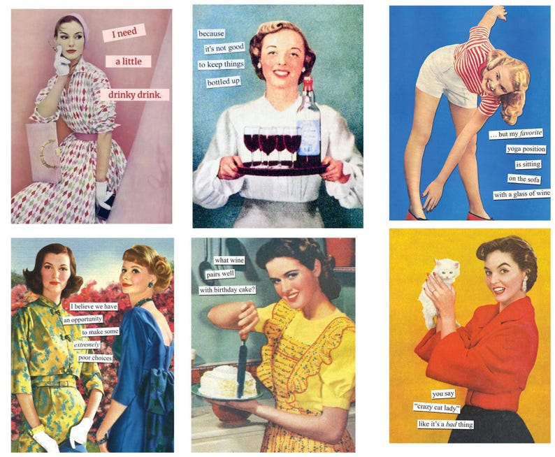 Anne Taintor Funny Kitchen Magnets, Sarcastic Retro Magnets - Etsy