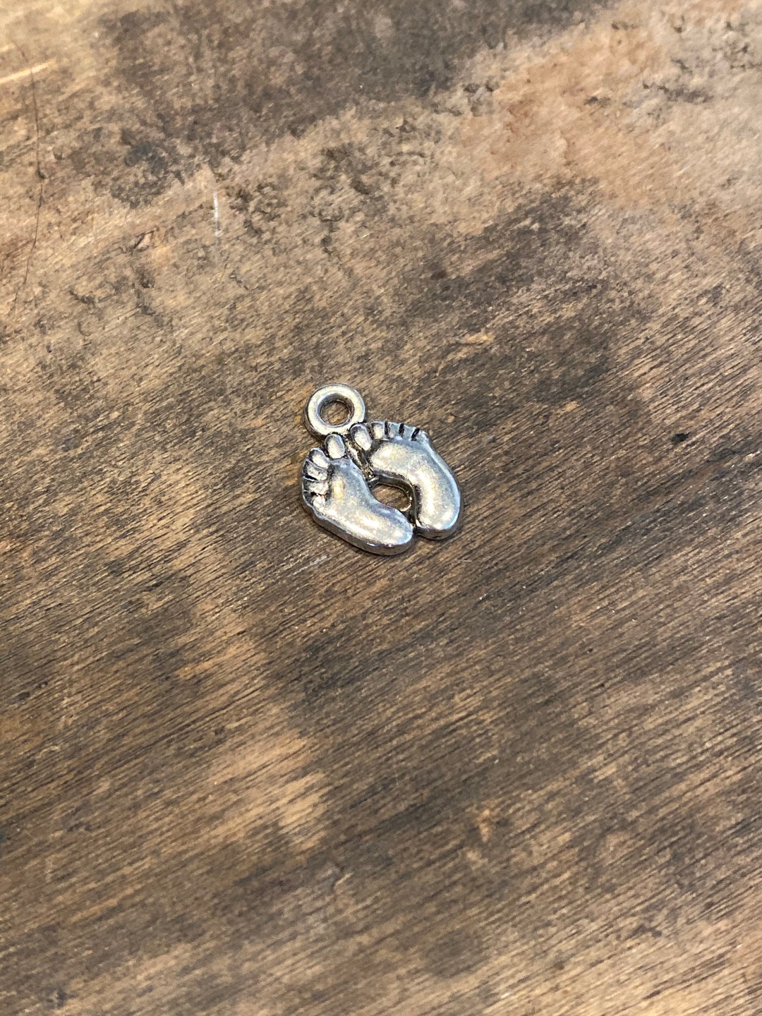 Baby Feet Charm Pendent , Silver Baby Feet Charm - Etsy