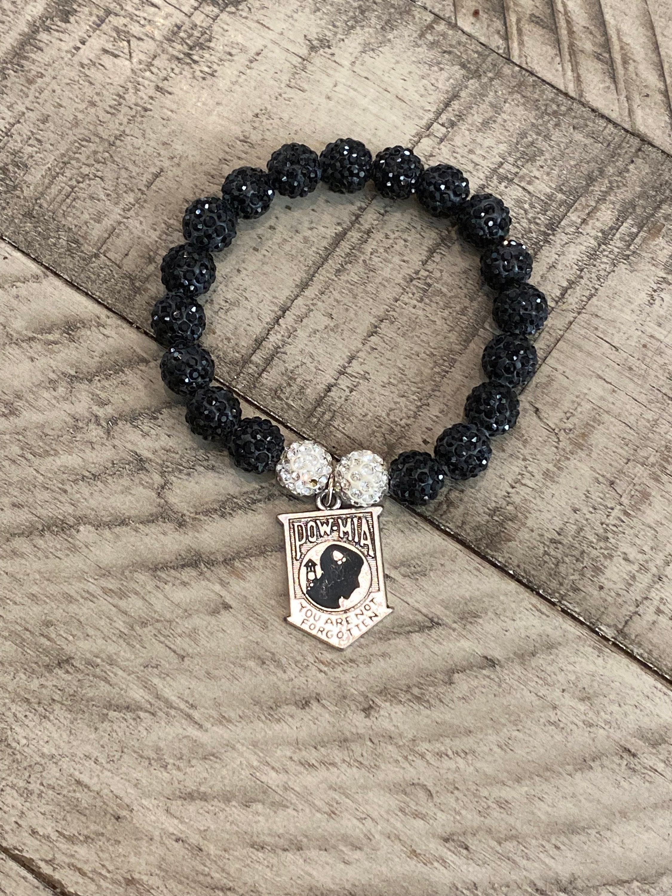 POW-MIA Prisoner of War Beaded Bracelet - Etsy