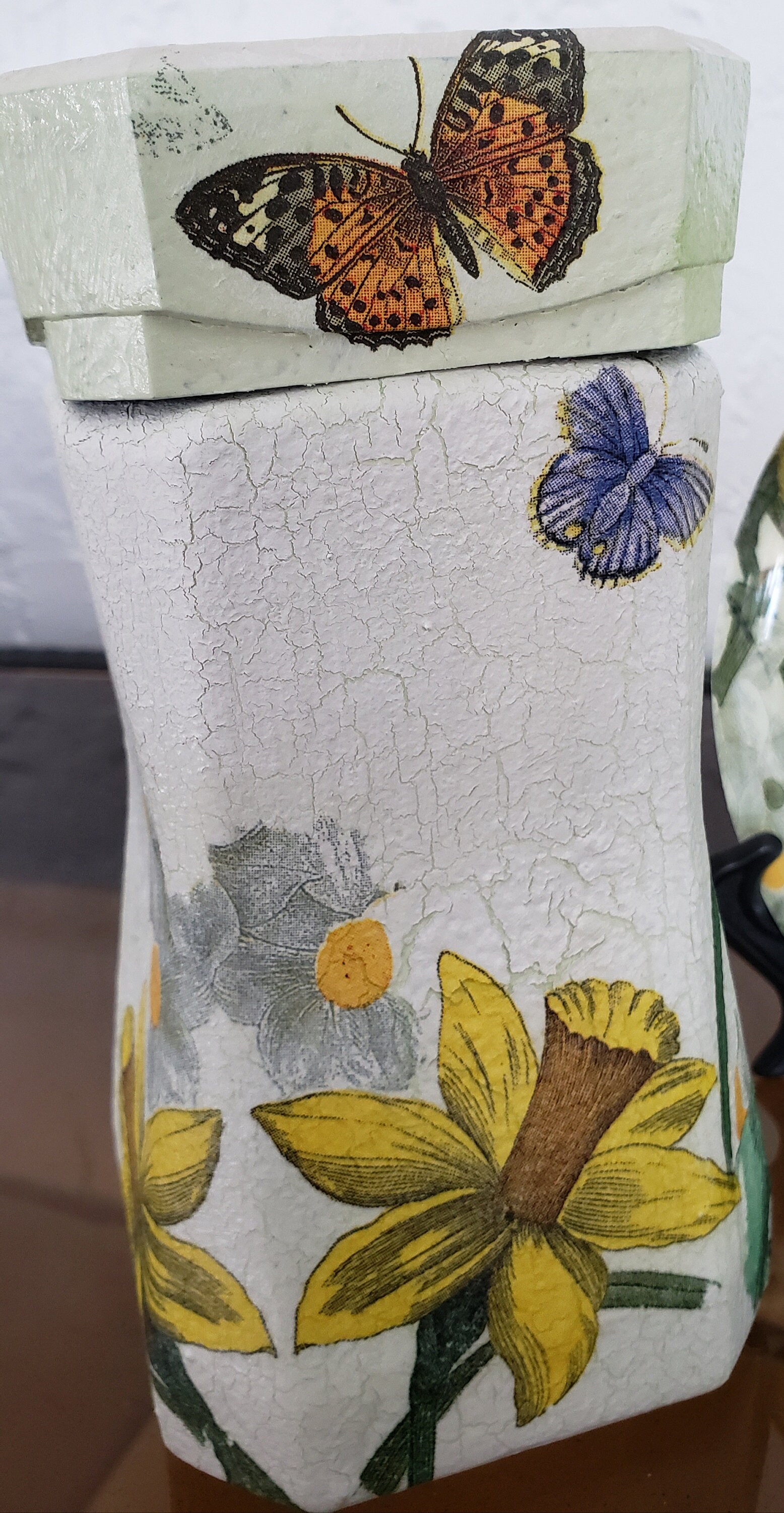 Spring Flowers Yellow Garden Theme Glass Jar With Top Round - Etsy