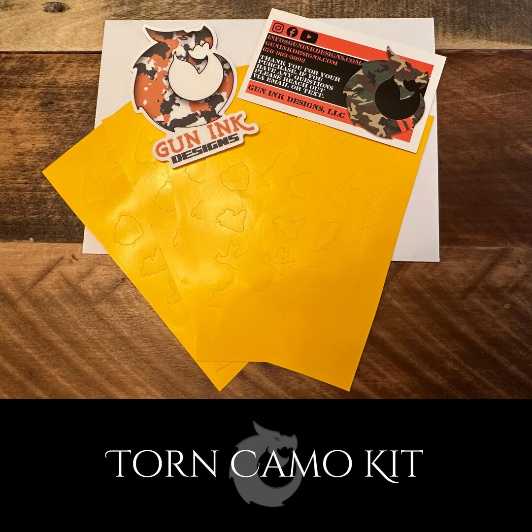 Vinyl Stencils Torn Camo Kit - Etsy