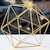 Different Size Gold Tone Tetrahedron Nesting Triangle Centerpieces ...
